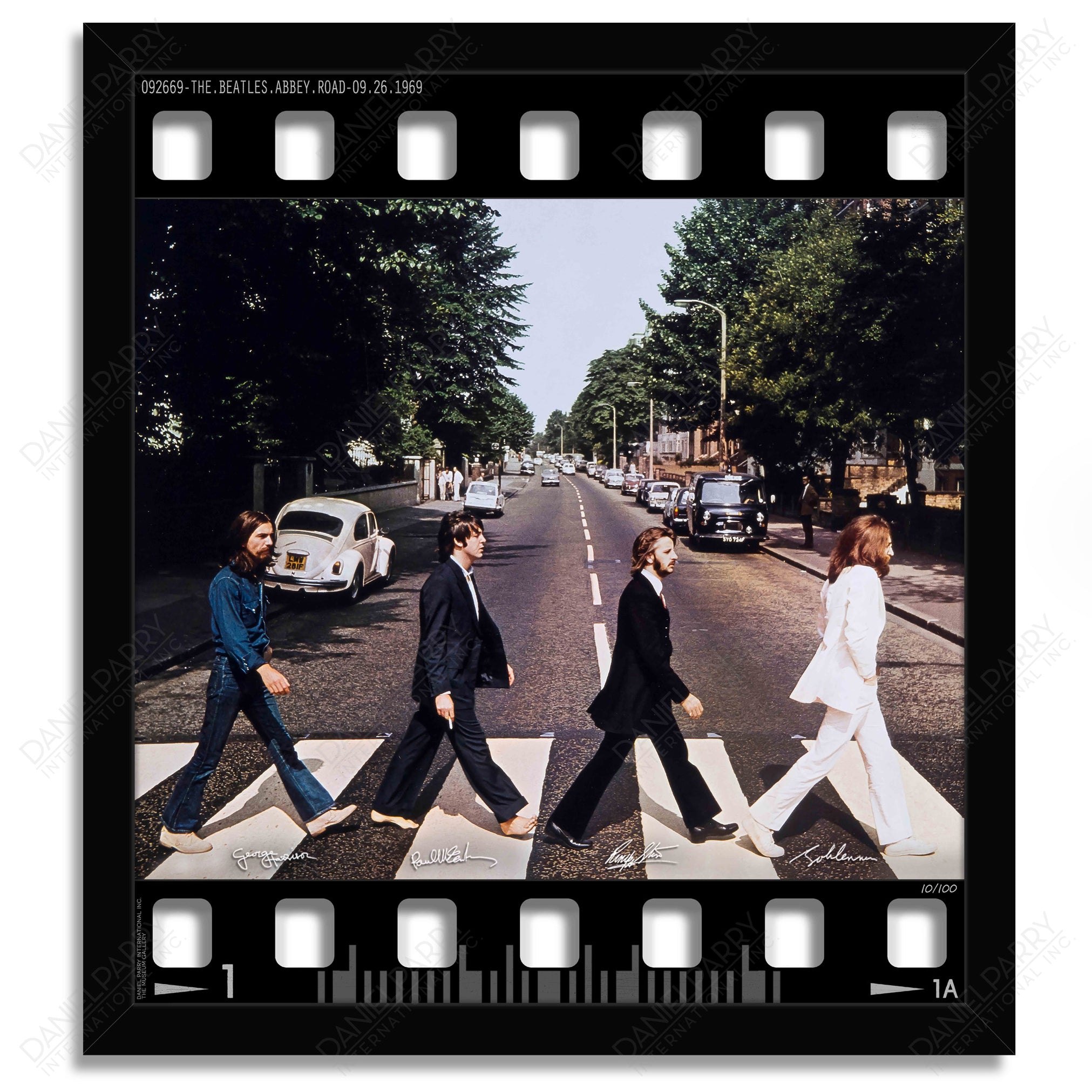 The Beatles Abbey Road Photo - 3D Film Strip Museum Frame - Facsimile — danielparry.com