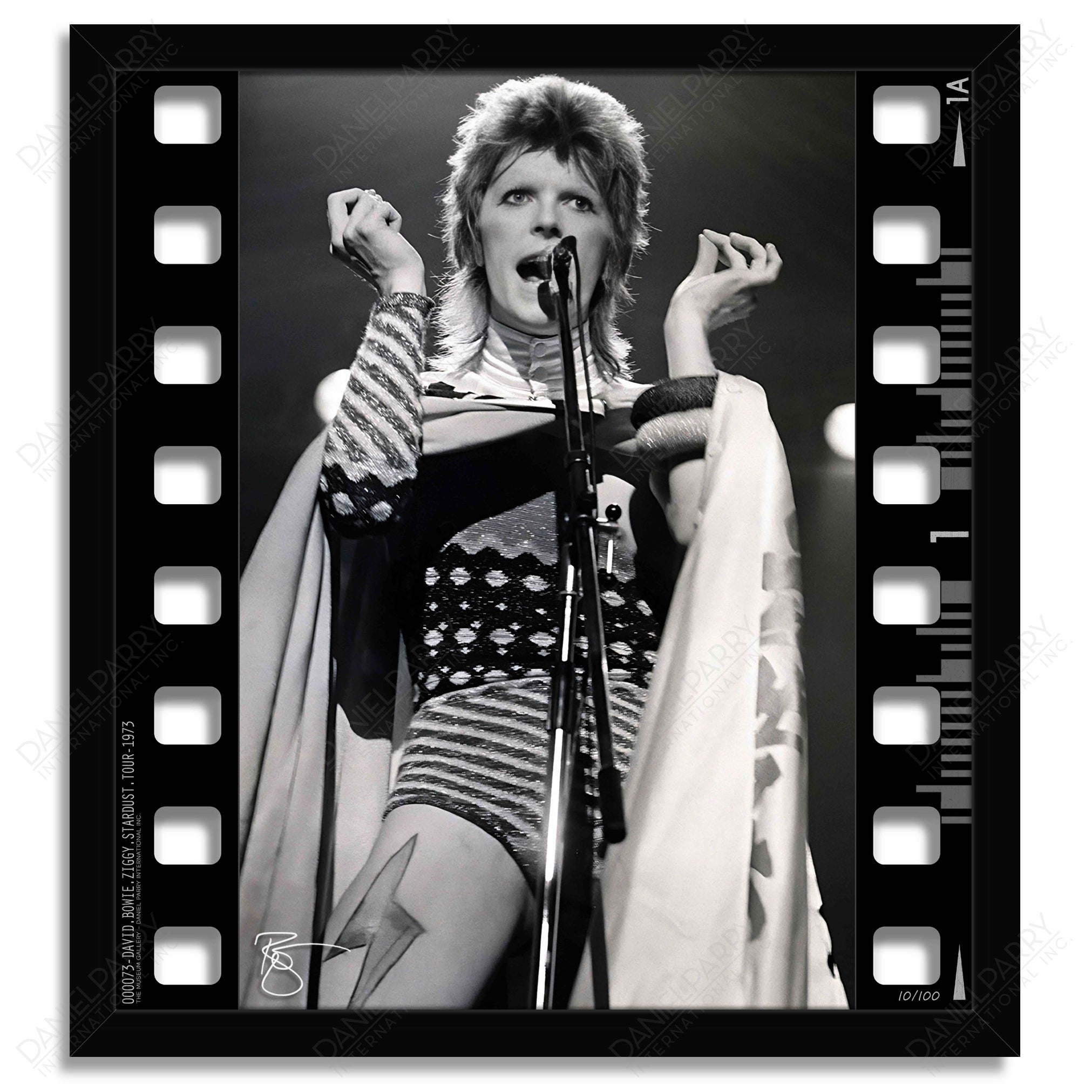 David Bowie Ziggy Stardust Photo - 3D Film Strip Museum Frame - Facsim — danielparry.com