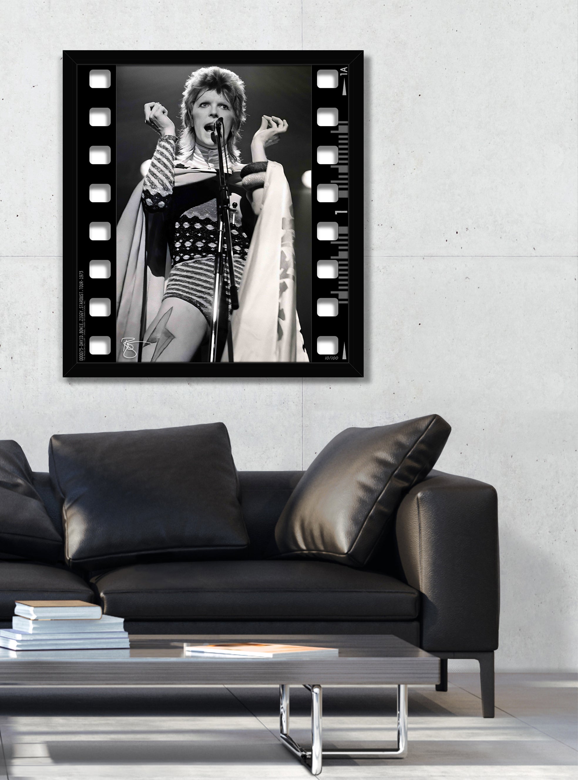 David Bowie Ziggy Stardust Photo - 3D Film Strip Museum Frame - Facsim ...
