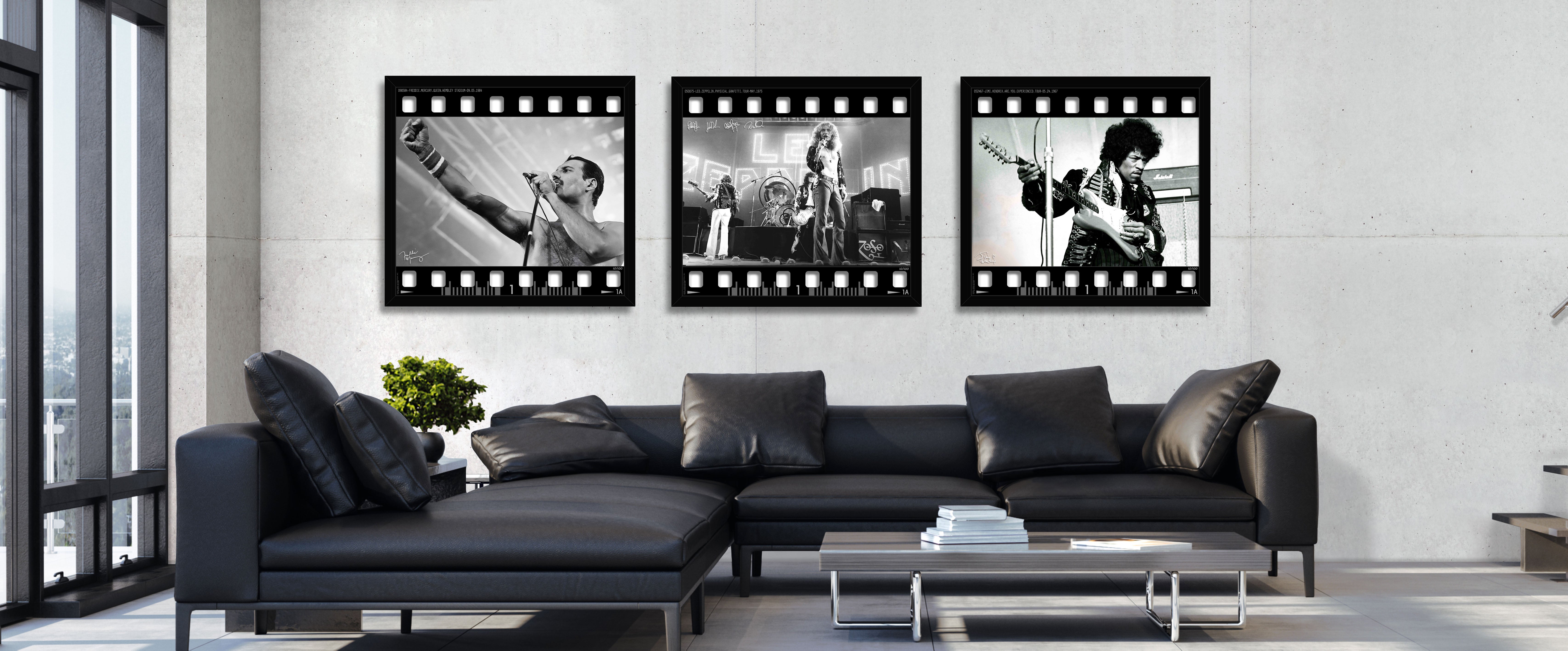 Led Zeppelin Plane Photo - 3D Film Strip Museum Frame - Facsimile Sign ...