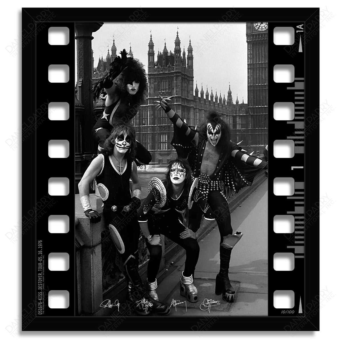 KISS Photo - 3D Film Strip Museum Frame - Facsimile Signed Limited Edi — danielparry.com