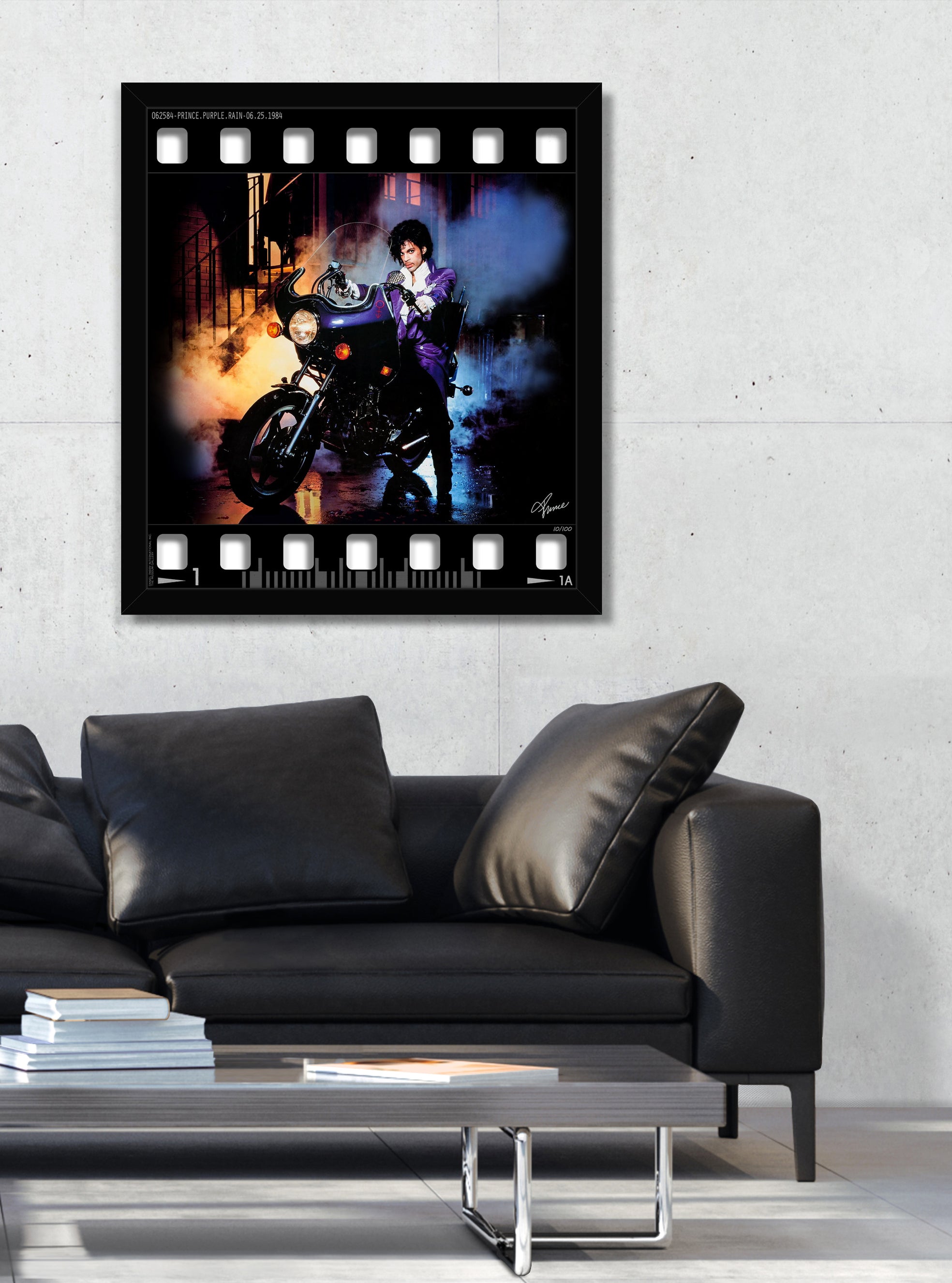 Prince Purple Rain Photo - 3D Film Strip Museum Frame - Facsimile Sign ...