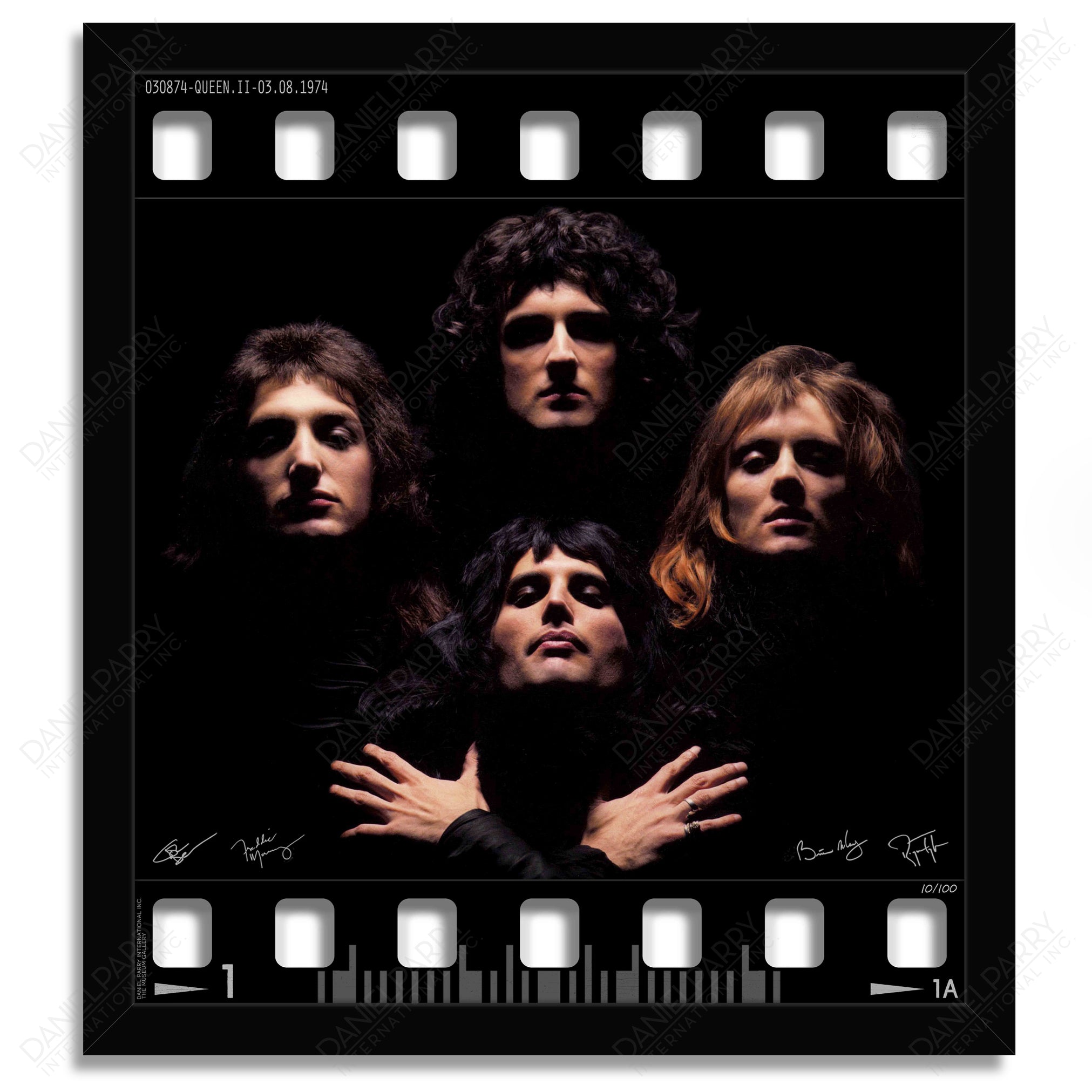 Queen Freddie Mercury Photo - 3D Film Strip Museum Frame - Facsimile S — danielparry.com