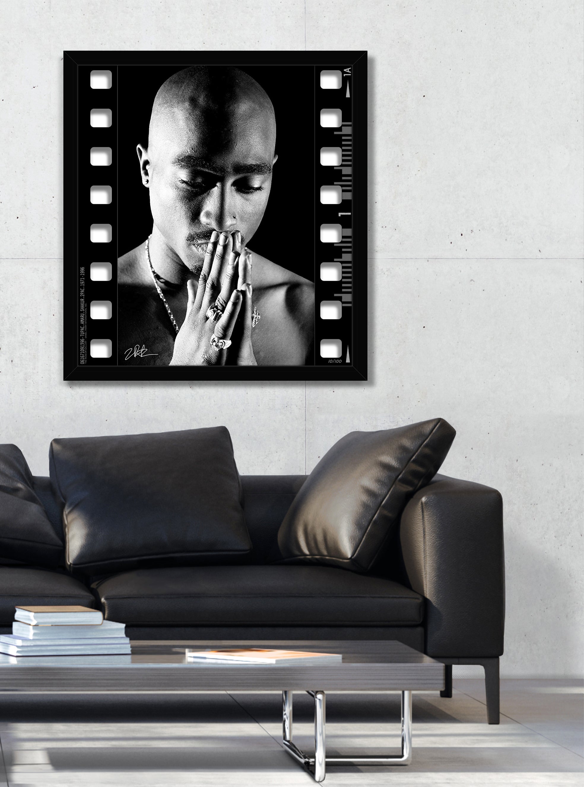 Tupac Shakur Photo - 3D Film Strip Museum Frame - Facsimile Signed Lim — danielparry.com