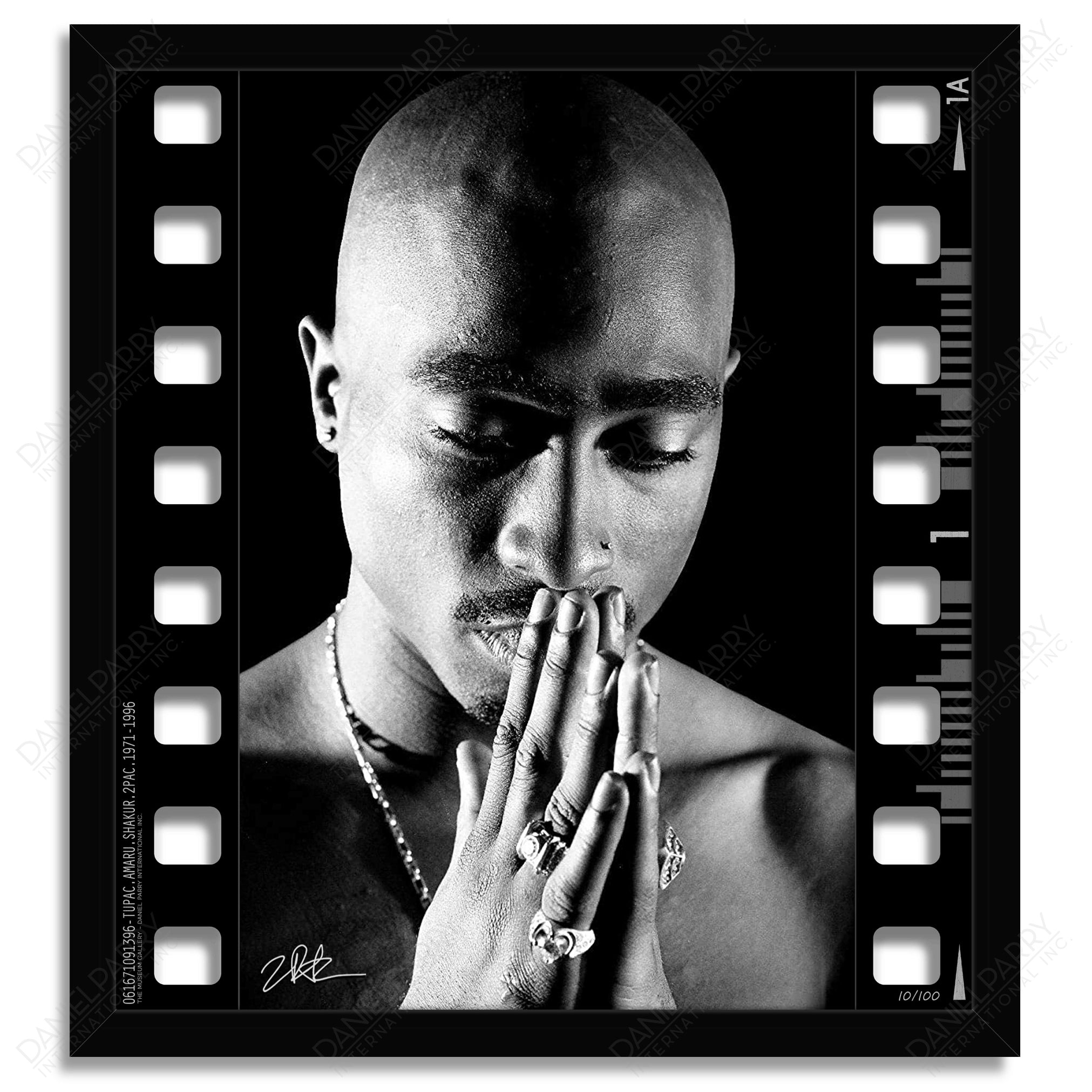 Tupac Shakur Photo - 3D Film Strip Museum Frame - Facsimile Signed Lim — danielparry.com