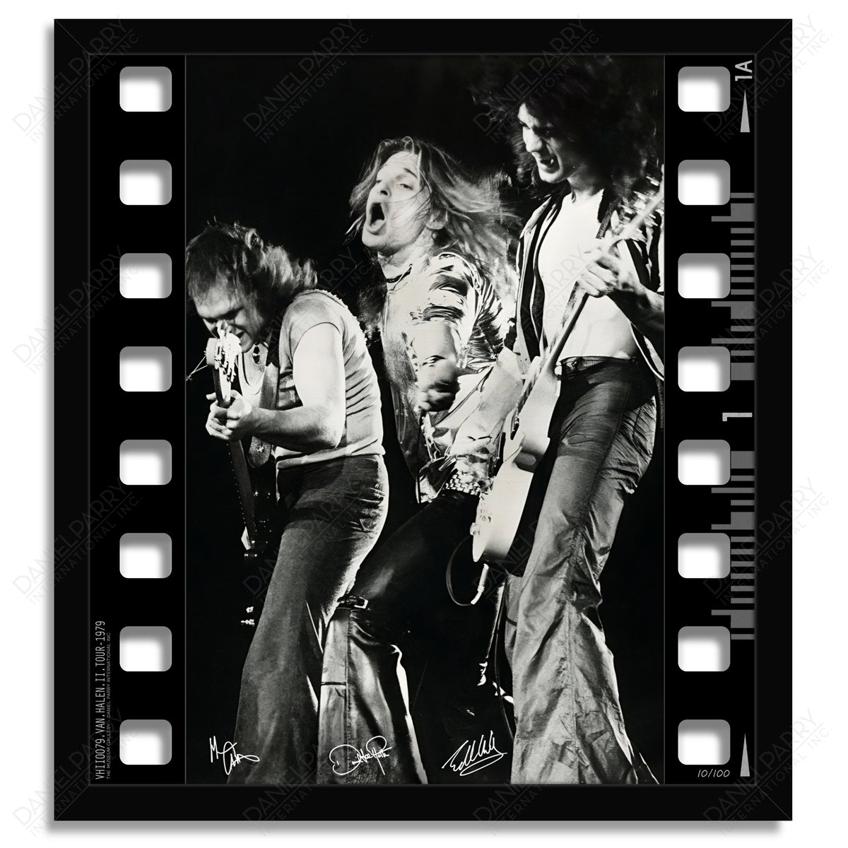 Van Halen Photo - 3D Film Strip Museum Frame - Facsimile Signed Limite — danielparry.com